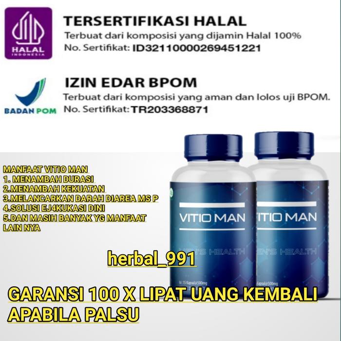 Jual VITIO MAN VITIOMAN ASLI ORIGINAL 100% SOLUSI PRIA SEJATI - Kota ...