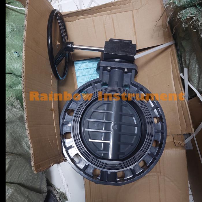 Jual Butterfly PVC 10 inch gearbox Gear Handle / Gagang Putar Butterfly PVC 10 Inch JIS 10K DN ...