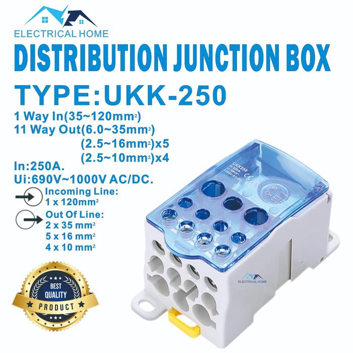 Promo KOTAK DISTRIBUSI TERMINAL MULTI IN 1 / JUNCTION BOX DIN RAIL UKK ...