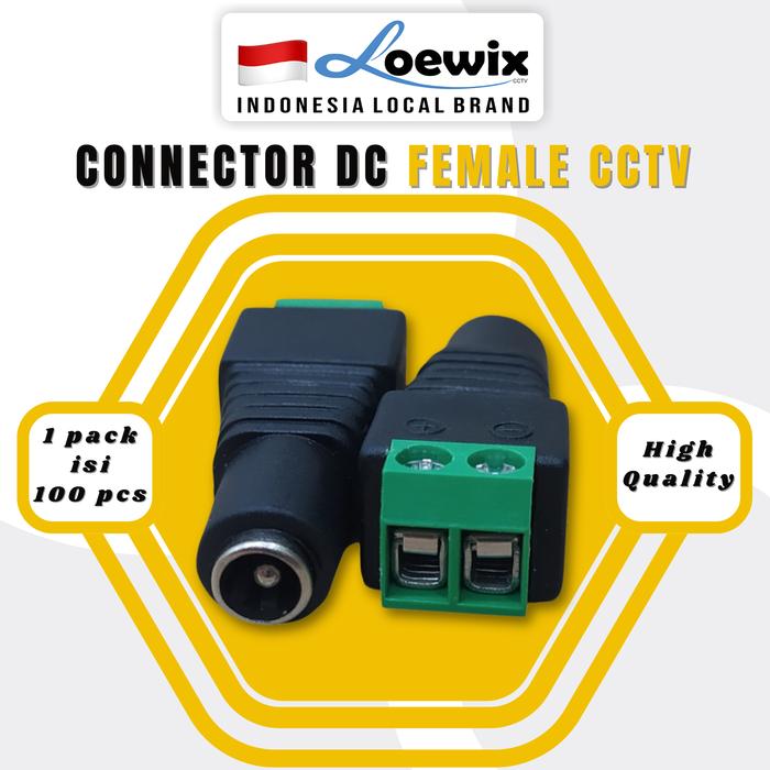 Jual LOEWIX Connector DC Female Jack Konektor Kamera Cctv - Jakarta ...