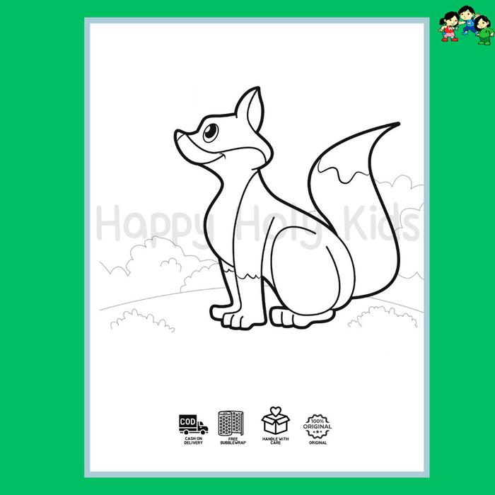 Jual Kertas Gambar Mewarnai Hewan Buas-Part 1-Lembar Aktivitas Mewarnai ...