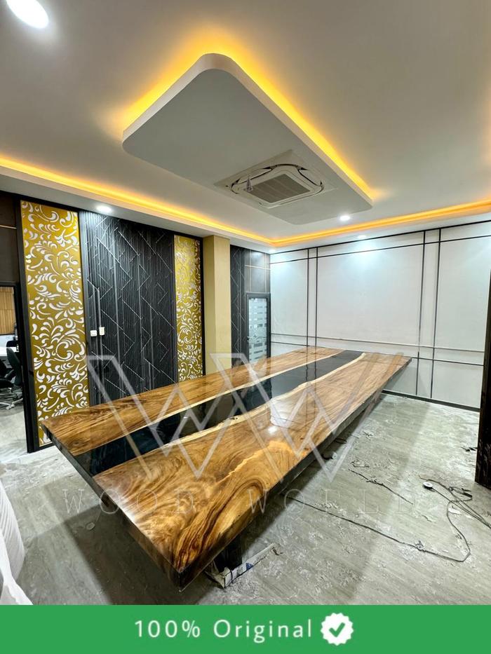 Jual meja meeting jumbo resin epoxy - Kab. Jepara - WOODWORLD_ | Tokopedia