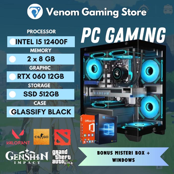 Jual PC Gaming Gen 12 | i5 12400F | RTX 3060 12GB | 16GB DDR4 | NVME ...