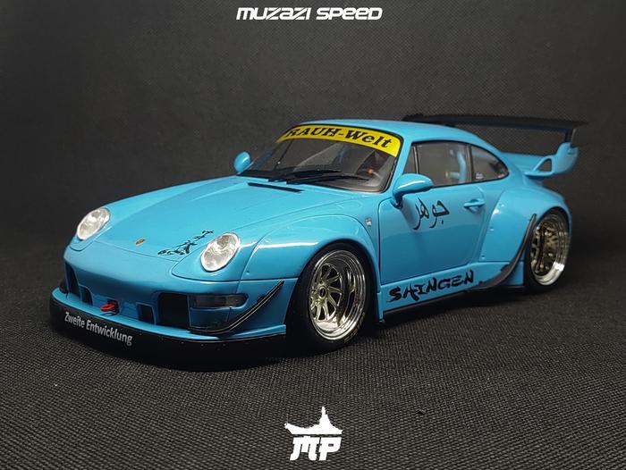 Jual Solido Porsche 911 (993) RWB Rauh-Welt Body-Kit Shingen 2018 - 1/ ...