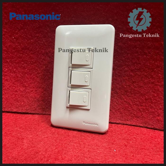 Jual Panasonic Triple Saklar Model Classic/ Panasonic Tiga Saklar Full ...