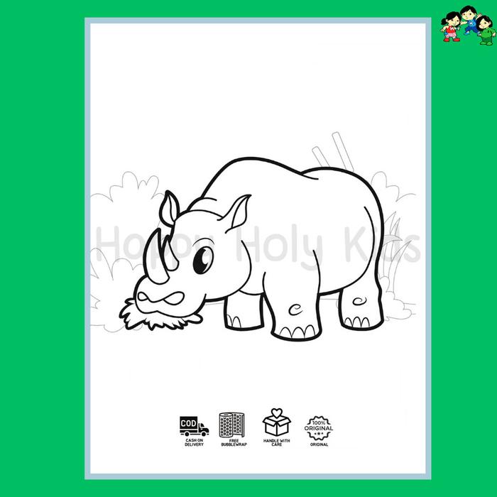 Jual Kertas Gambar Mewarnai Hewan Buas-Part 1-Lembar Aktivitas Mewarnai ...