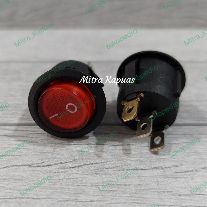 Jual SAKLAR SWITCH POWER TOMBOL ON OFF BULAT MINI 3 PIN - Kota ...