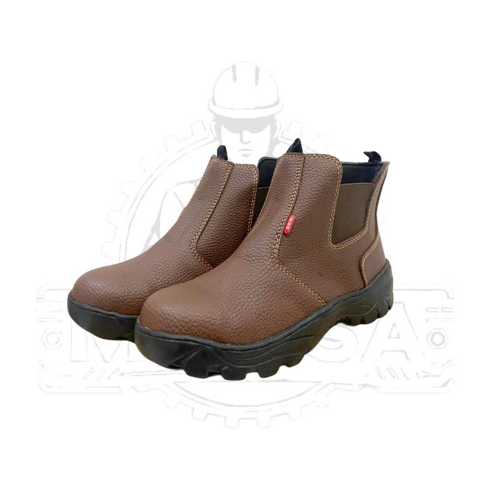Jual Sepatu Safety Slip on Elastis King Skn ujung besi Semi Boot Kerja ...