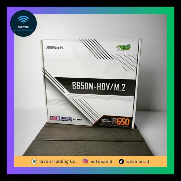 Jual Asrock B650M-Hdv/M.2 Ddr5 - Am5 Motherboard Mobo Amd Matx B650 Hdv ...