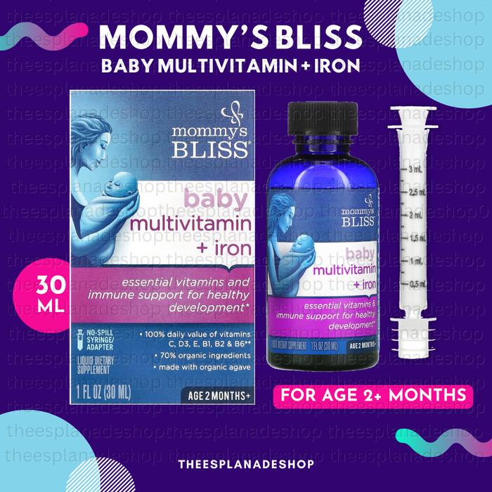 Promo MOMMY'S BLISS MULTIVITAMIN + IRON 30 ML VITAMIN BAYI IMUN MOMMYS ...
