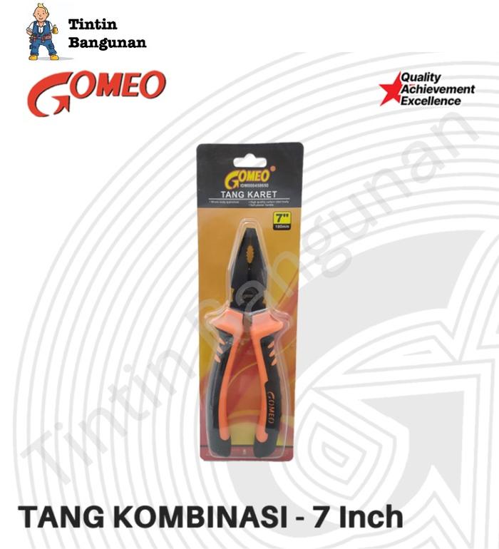 Jual Tang Kombinasi Gomeo 7”, 8” inch Gagang Karet Tang Potong Besi ...