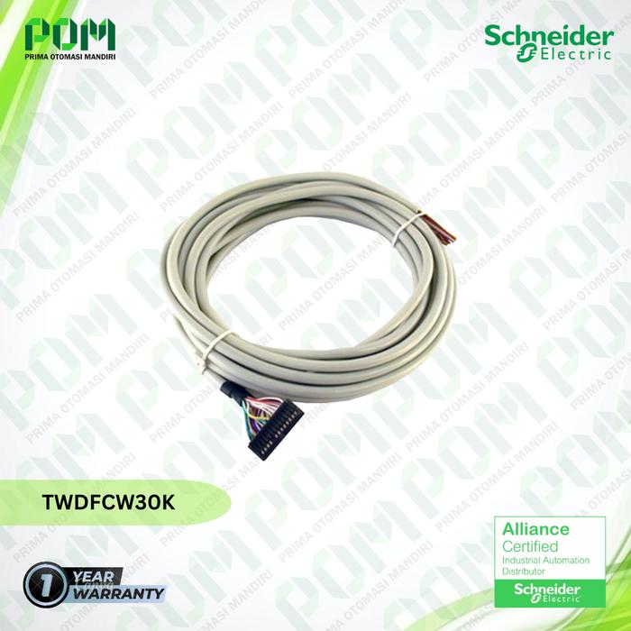 Jual SCHNEIDER TWDFCW30K pre-formed cable - for I/O extension - Twido ...