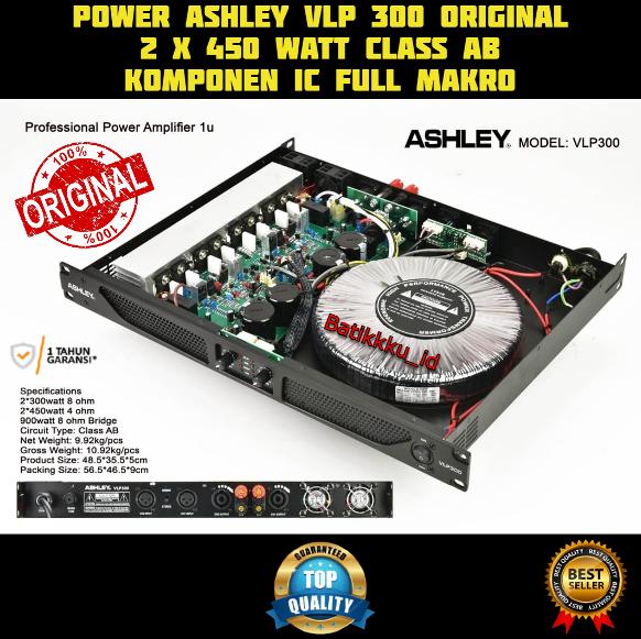 Jual Power Amplifier ASHLEY VLP 300 VLP300 Original New Full Makro ...