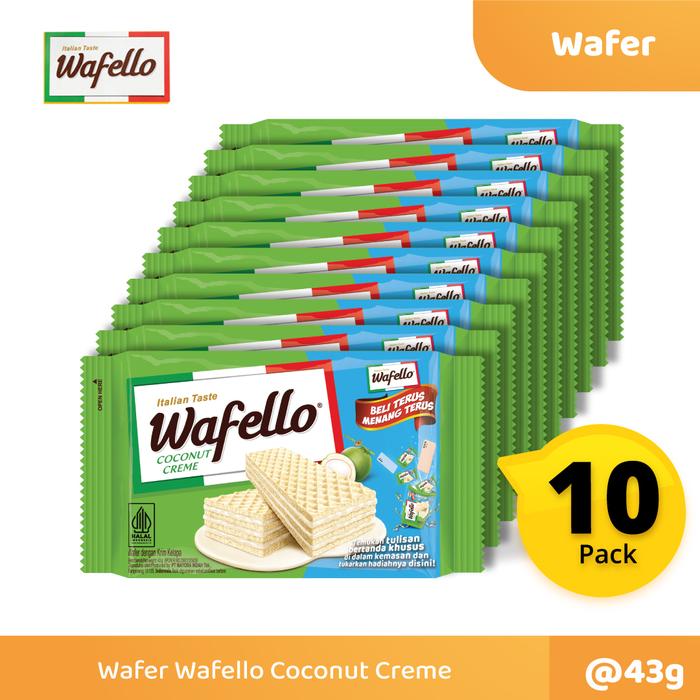 Promo Wafello Coconut Creme 10 Pcs @43 Gram - Jakarta Barat - Mayora ...
