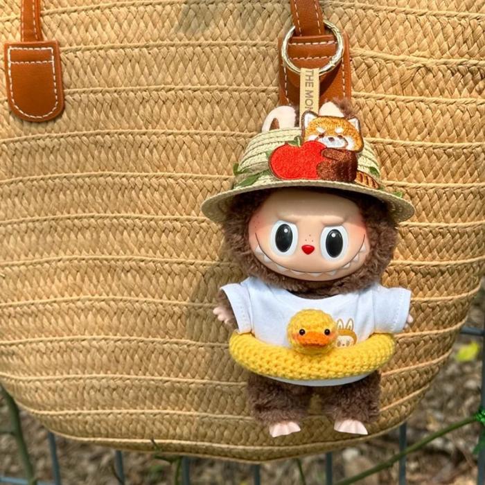 Jual Labubu Macaron - Baju Full Set yellow Beach Duck pull buoy ...