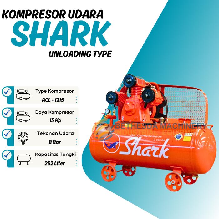 Jual Shark Kompresor Angin 15HP AUTO Compressor 15 HP LWP 1215 - Kota ...
