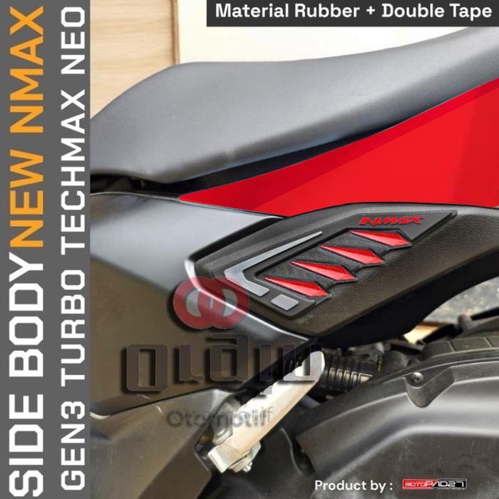 Jual Stiker Side Body Nmax Turbo Techmax Neo Bahan Rubber Karet Premium ...