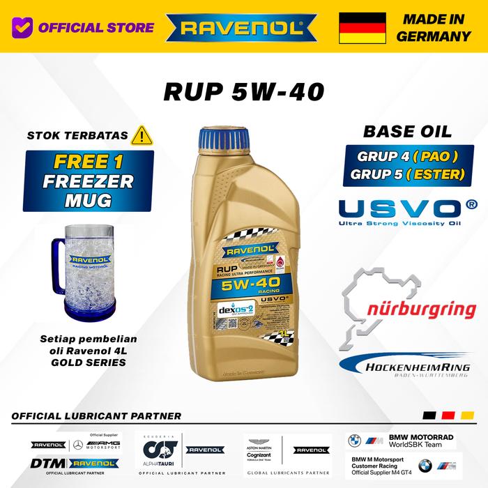 Jual OLI RAVENOL RUP 5W - 40 (1 Liter) MADE IN GERMANY - Kab. Tangerang - Ravenol Indonesia ...