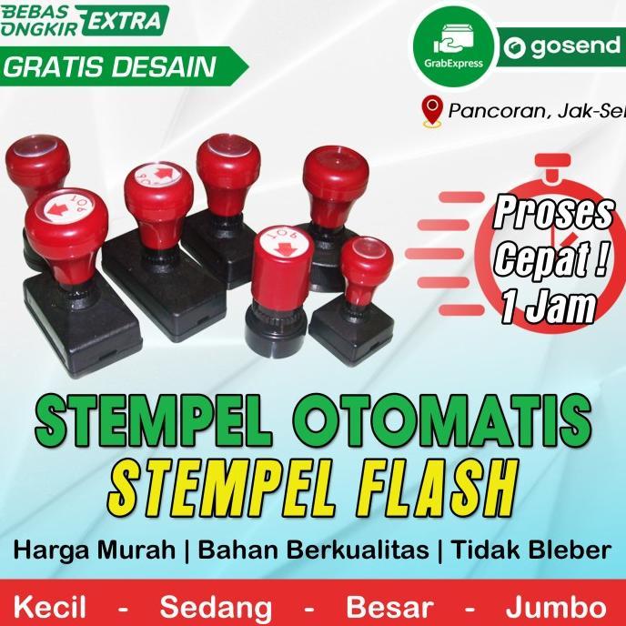 Jual Stempel Flash / Warna / Otomatis |Free Custom Desain |Proses Kilat!!!! - 1 warna, Kecil ...