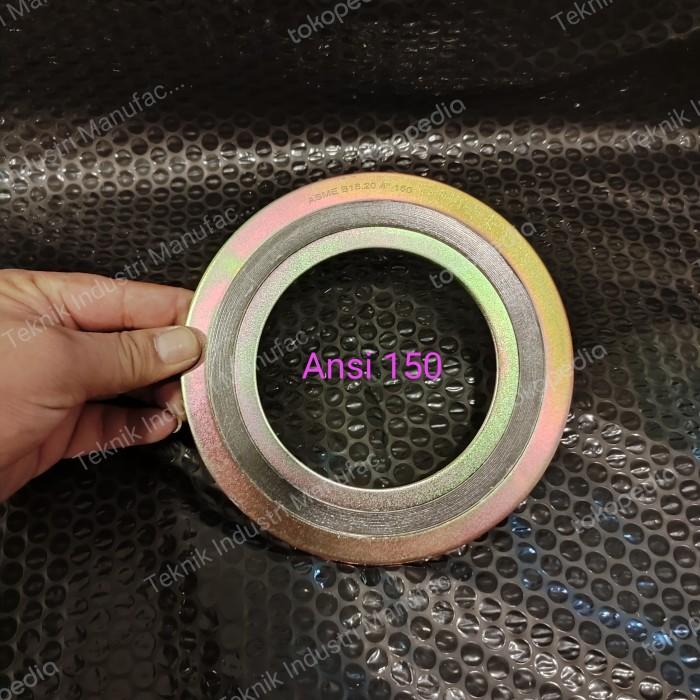 Jual Spiral Wound Gasket 3" inch SWG Carbon Steel Besi ANSI 150 DN 80 ...
