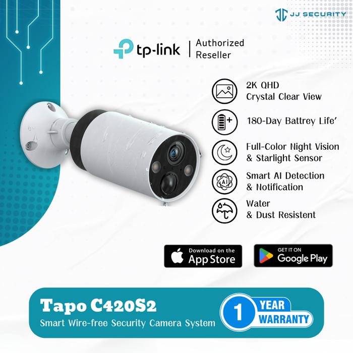 Jual TP-LINK Tapo C420S2 Smart Wire-Free Security 2-Camera QHD CCTV ...