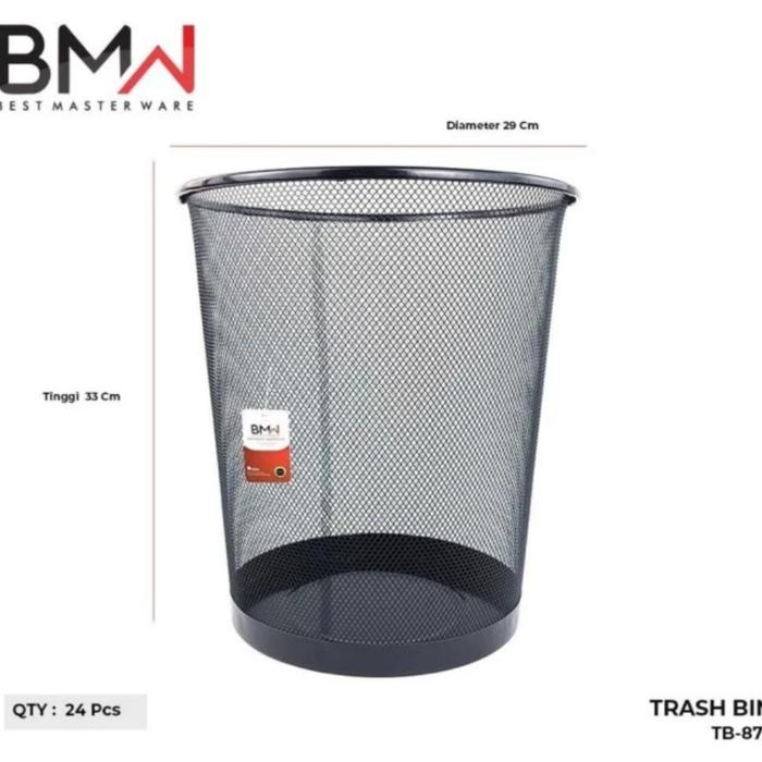 Jual Keranjang Sampah Jaring Size L (33x29cm)/ Trash Bin Kantor Rumah ...