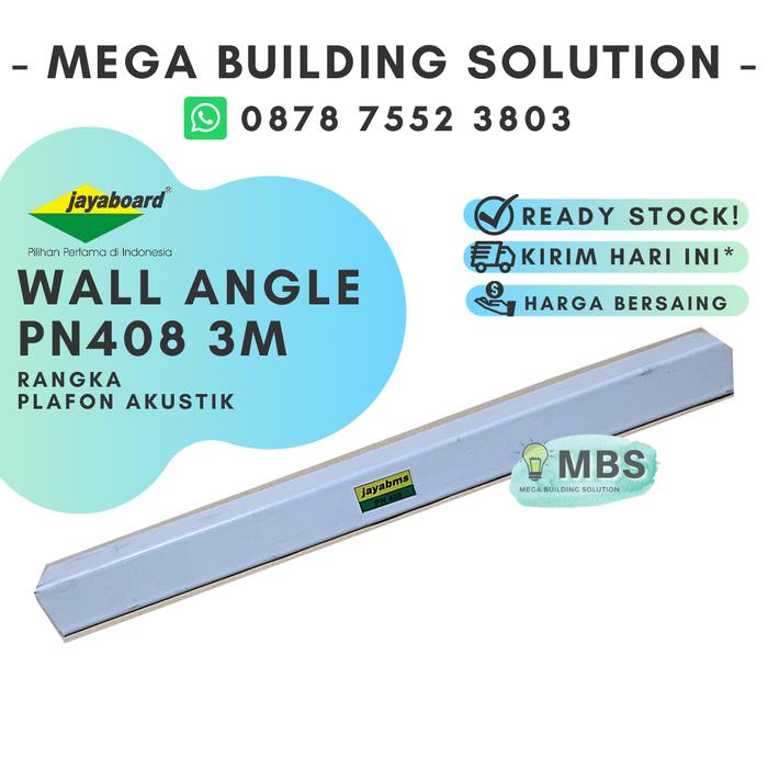Jual Rangka Plafon Akustik PN 408 Wall Angle 3m - Jayaboard - Jakarta ...