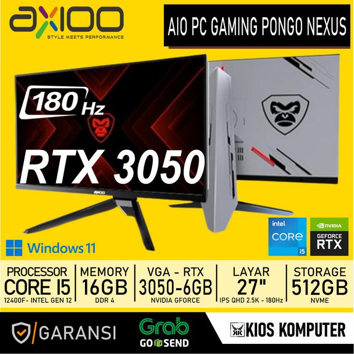 Jual ALL IN ONE PC GAMING AXIOO PONGO NEXUS 27" 2.5K 180HZ 32GB CORE I3 ...