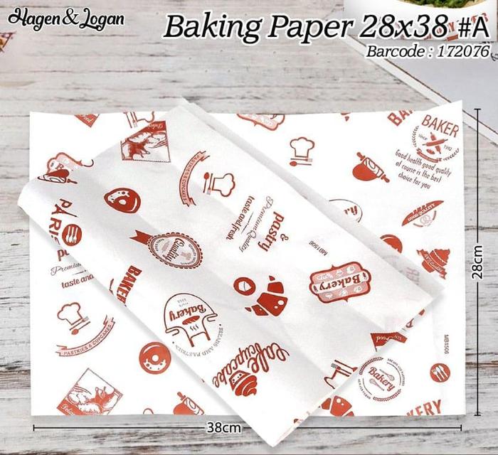 Jual Baking Paper Motif 28 x 38 / Wax Paper / Kertas Pembungkus Makanan ...