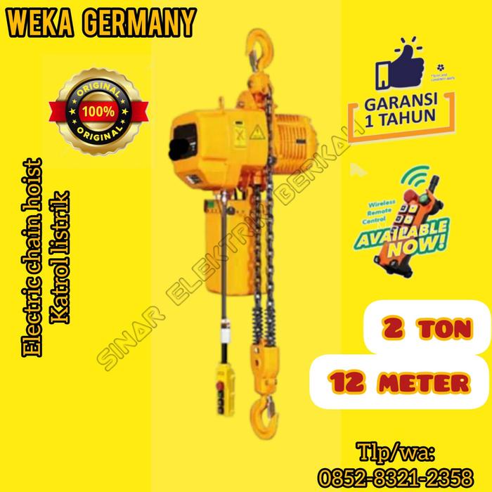 Jual ELECTRIK CHAIN HOIST 2 TON X 12 METER WEKA GERMANY - Jakarta Pusat ...