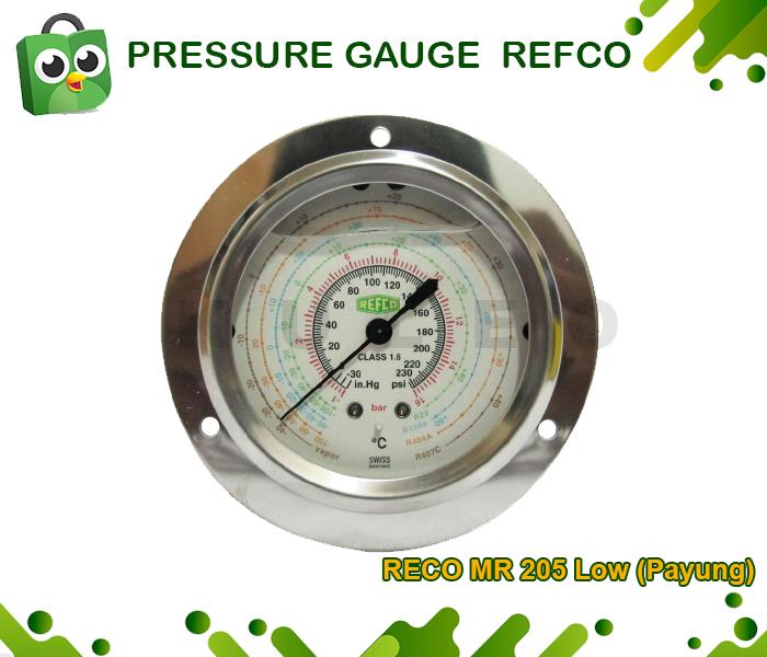 Jual Pressure Gauge Refco with Oil / Meteran Refco Low Pressure MR-205-DS - Kota Tangerang ...