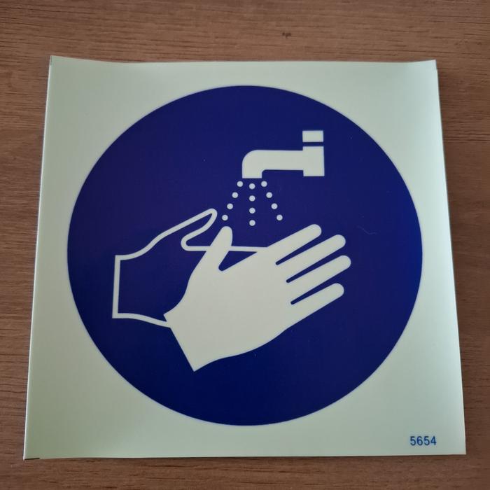 Jual 335654 Tanda wajib berperekat - Cuci tangan (gambar) - Kota Depok ...