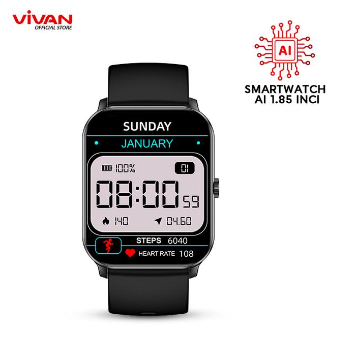 Promo VIVAN Smart Watch VWF18 | Waterproof IP68 | 100+ Sports Mode ...