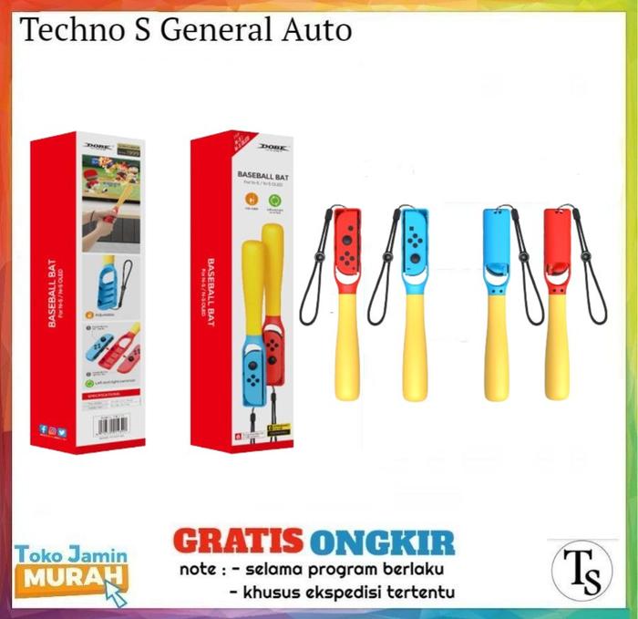 Promo Nintendo Switch Baseball Bat Dobe 2 Pack Base ball Bats for ...