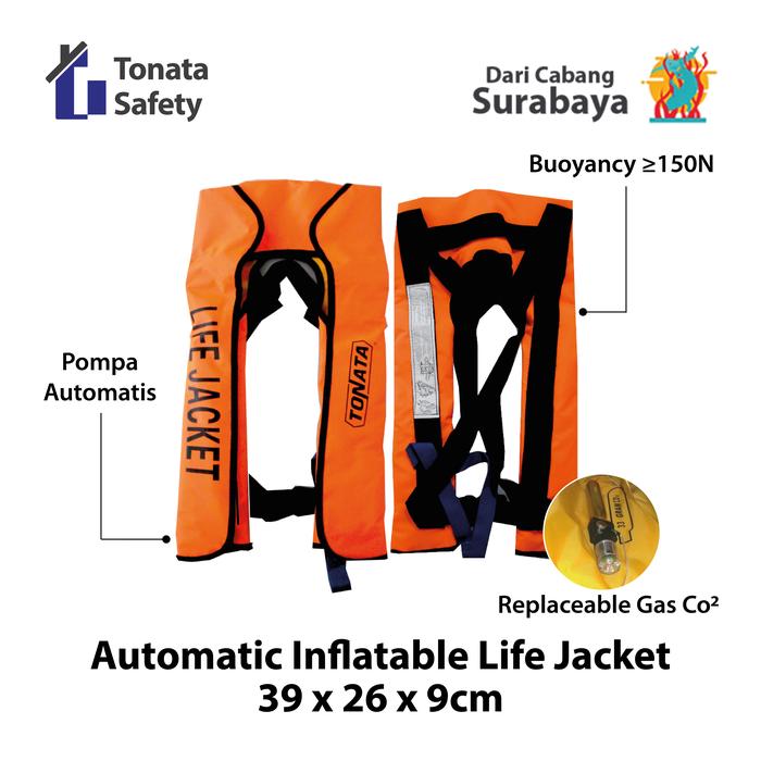 Promo Automatic Inflatable Life Jacket / Jaket Pelampung Tiup Otomatis ...