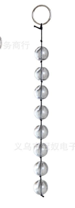 Jual d178 SMALL bola kaca rantai glass ball anal plug toys bdsm pria ...