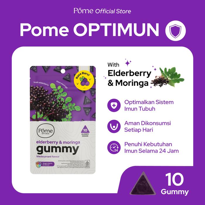 Promo Pome Optimun 10 Gummy Pack Multivitamin Immune System Supplement ...