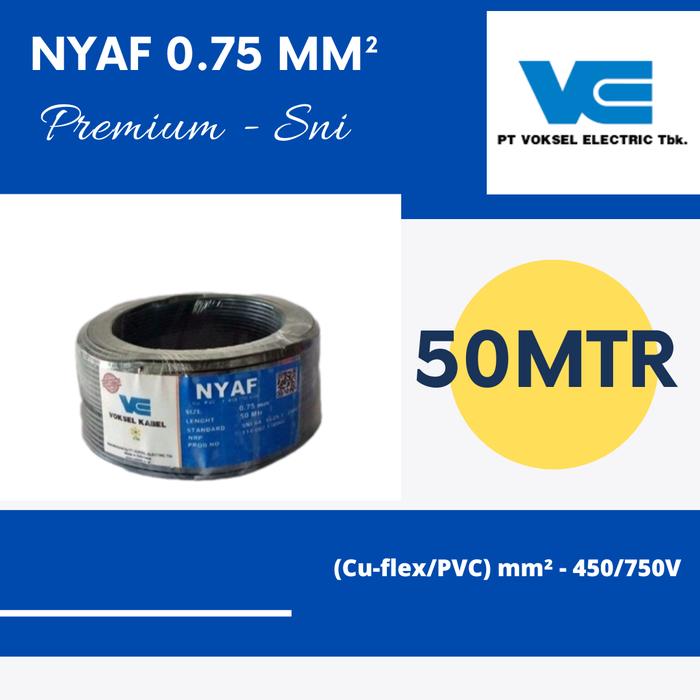Jual Kabel listrik tunggal serabut NYAF 0.75 mm VOKSEL - Kab. Bogor - Sinar Stationery Electric ...