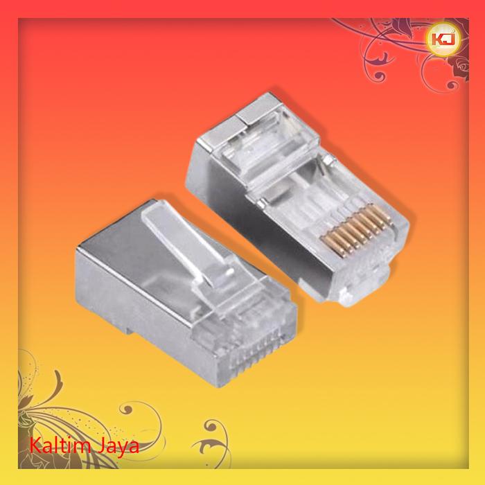 Jual Konektor UTP RJ45 Cat6 Jack Connector Data LAN Cat 6 Metal Plat Besi - Kota Balikpapan ...