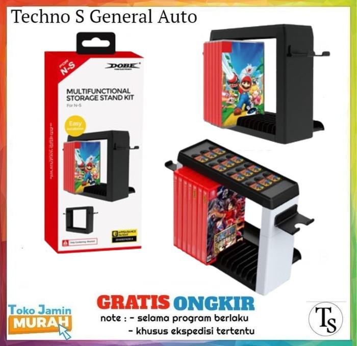 Promo Nintendo Switch V1V2 Oled Dobe Rak Multifunctional Storage Stand ...