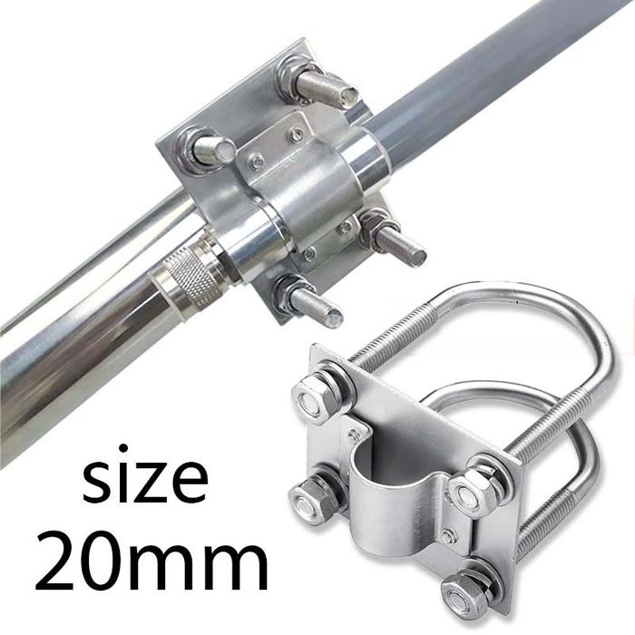 Jual Klem Pipa Plat Besi Seng Clampbracket Pipa Penyangga Boom Antena ...