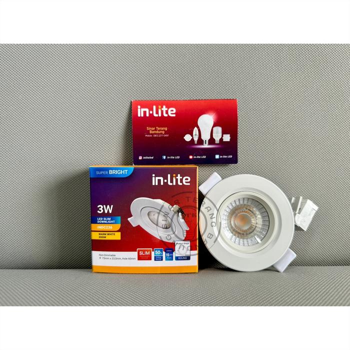 Jual LAMPU LED MINI DOWNLIGHT SPOTLIGHT INLITE 3W 3 WATT - INDC236 ...