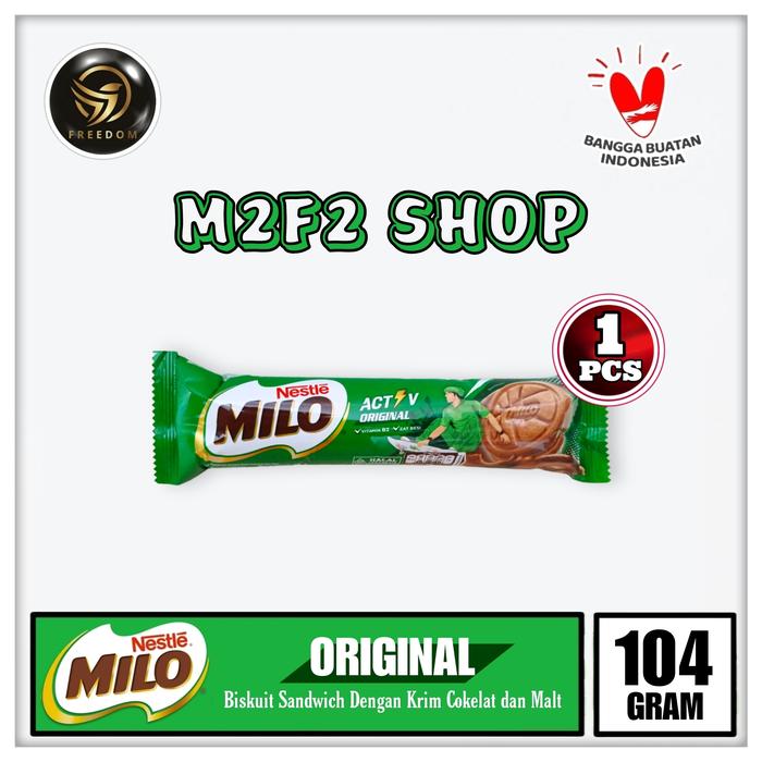 Jual Milo Sandwich Activ Original Chocolate Malt Cream | Biskuit Roll ...