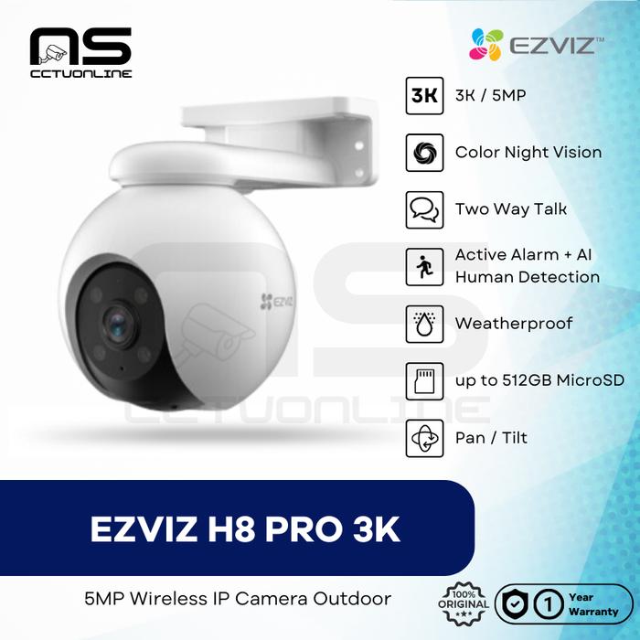Jual EZVIZ H8 Pro 5MP 3K Smart CCTV Wifi IP Camera Outdoor - Camera ...