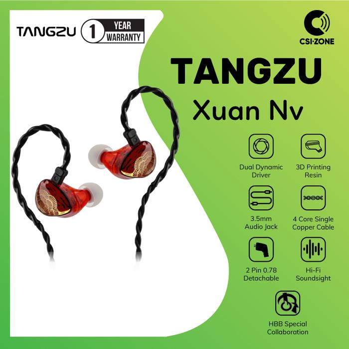 Promo Tangzu x HBB XuanNv / Xuan Nv 2 Dynamic Driver Earphone In Ear Monitor Cicil 0% 3x - Kota ...