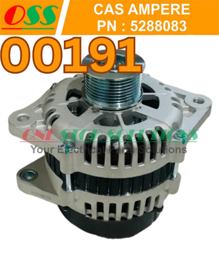 Jual DINAMO CAS AMPERE ALTERNATOR CAS AMPER CUMMINS 6BT PN 5288083 70A ...