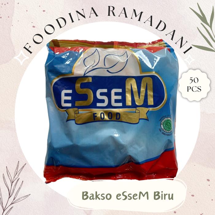 Jual BAKSO SAPI eSseM Biru - Beef Baso Fresh [ Isi 50 Pcs ] Harga Per ...