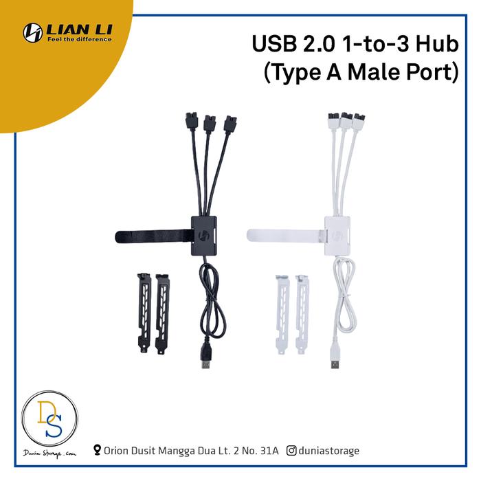 Jual LIAN LI USB 2.0 1-to-3 Hub (Type A Male Port) | Type A USB 2.0 ...