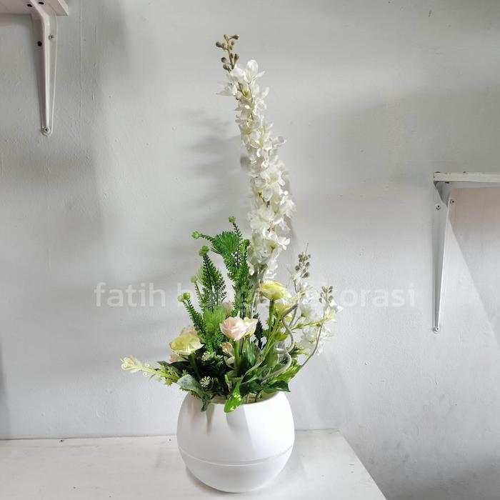 Jual Rangkaian Bunga Lavender/Rangkaian Daun/Bunga artificial/lengkap ...