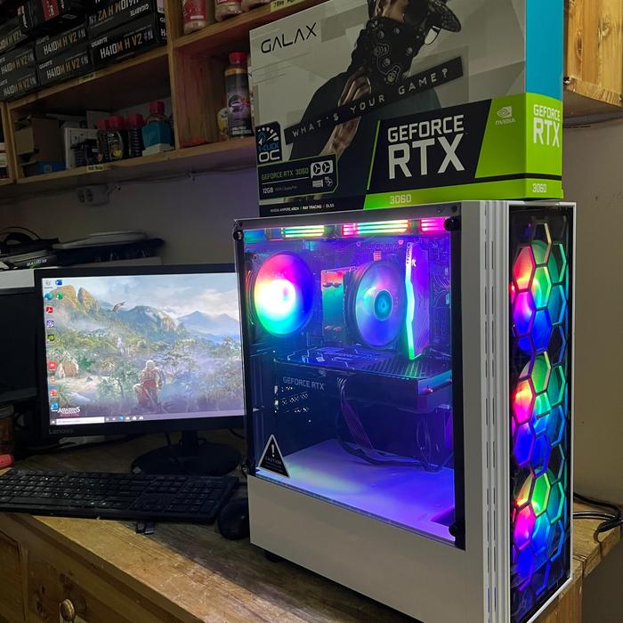 Jual PC Gaming Fullset i5 12400F VGA RTX 3060 12GB SSD NVME 256GB RAM ...
